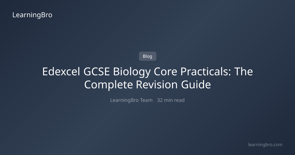 Edexcel GCSE Biology Core Practicals: The Complete Revision Guide ...